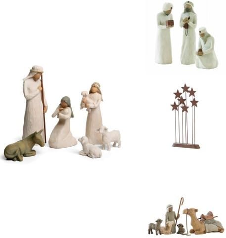 Willow Tree Nativity Set with Shepherd + Animals : Amazon.co.uk: Home ...