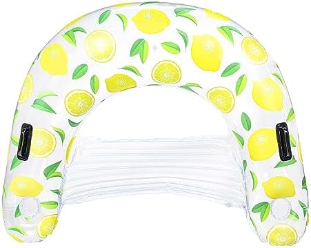 Amazon.com: Poolcandy Inflatable Lemon Sun Chair Pool Float : Toys & Games