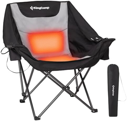 Amazon.com: Suteck Heated Camping Chair, Oversized Outdoor Portable ...