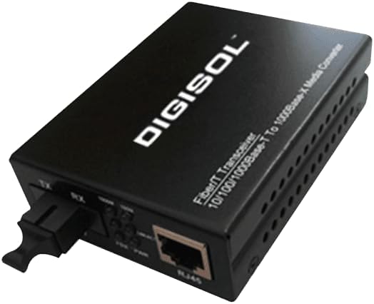 DIGISOL 1000 Base-T Single Fiber Media Converter DG-MC6123S-PR : Amazon ...