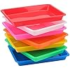 Amazon.com: LEXININ 21 Pack 7 Colors Plastic Art Trays, 10.8 x 8.3 Inch ...