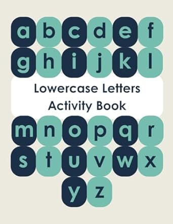 Buy Lowercase Letters Activity Book (Alphabet Activity Books) Book ...