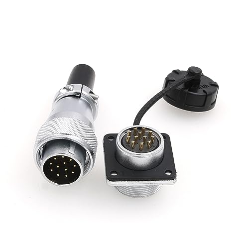 Eonvic WEIPU WS20 12 Pin Aviation Waterproof Connector IP67 Metal Male ...