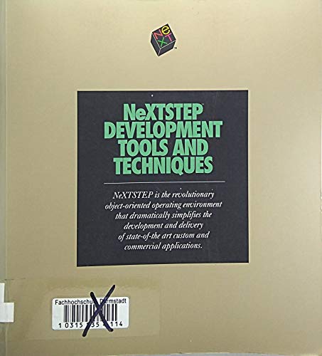 Nextstep Development Tools and Techniques: Release 3 (Next Developer's ...