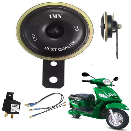 AMN®12V electric ZYPP Scooty Mini horn Single Color Green (Horn & Wire ...