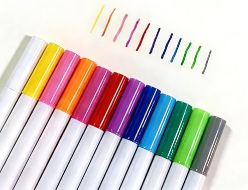Amazon.com: Hsxoolk 12-Color Markers for LED Note Board with Colors ...