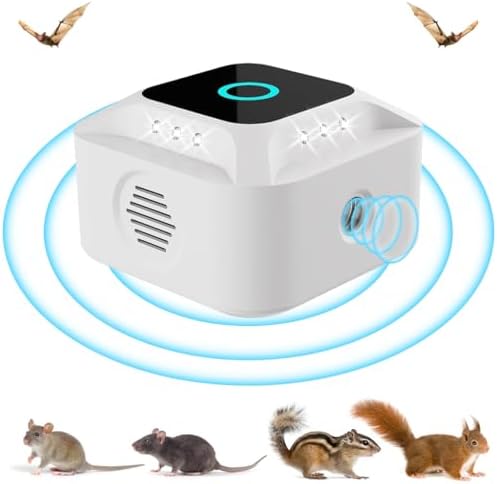 HASTHIP® Ultrasonic Pest Repeller with Flashlight and Flashing Lights ...