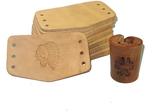 Amazon.com: Zelikovitz Vegetable Tanned Leather Neckerchief Slide ...