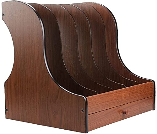 Ritmo File Organizer Wooden File Rack Desktop File Storage Box File Box ...