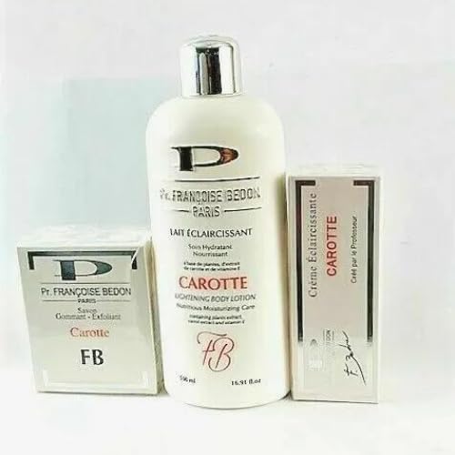 Amazon.com : Pr. Francoise Bedon Paris Carotte Lotion 500ml + Soap 7oz ...