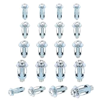 Amazon.com: uxcell 20 Set M4 M5 M6 M8 Jack Nuts, Carbon Steel Zinc ...