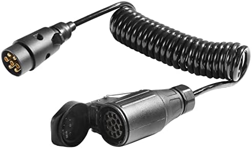 DARKGUARD 2.75M Trailer Extension Lead 12v,7 Pin Male to 13pin Female ...