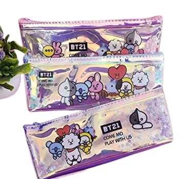 AMANVANI BTS Pouch for Kids Boys Cartoon Pouch for Kids BTS Water Pouch ...