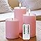 Amazon.com: AFINETH Navy Blue Flameless Candles, Real Wax Battery ...
