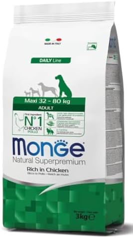 Monge Natural Superpremium Adult Rich in Chicken, Food for All Breeds ...