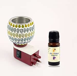Prathna Electric Kapoor Dani/Aroma Oil Burner/Champor Burner/Incense ...