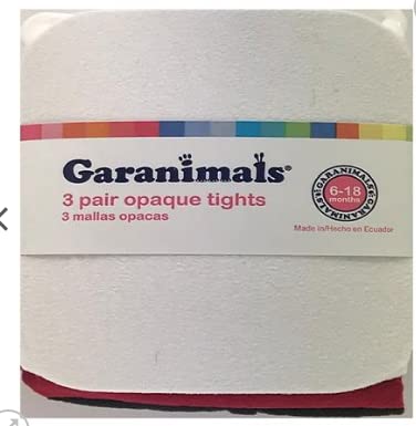 Buy Garanimals Infant Baby Girl Box Tights, 3 Pair (1 Each of Black ...