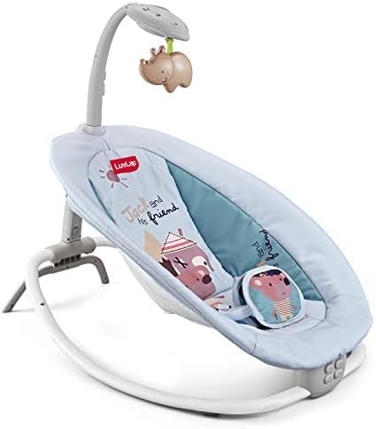 LuvLap Joy-n-Giggles Baby Rocker for Infants – Mild Soothing Vibration ...