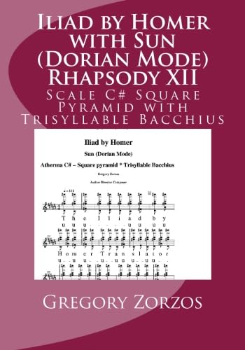 Iliad by Homer with Sun (Dorian Mode) Rhapsody XII: Scale C# Square ...
