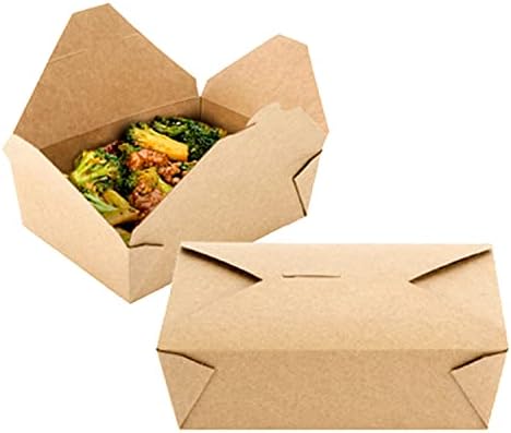 Amazon.com: Fold-to-Go Box #3, Take Out Container, Paper Food Box ...
