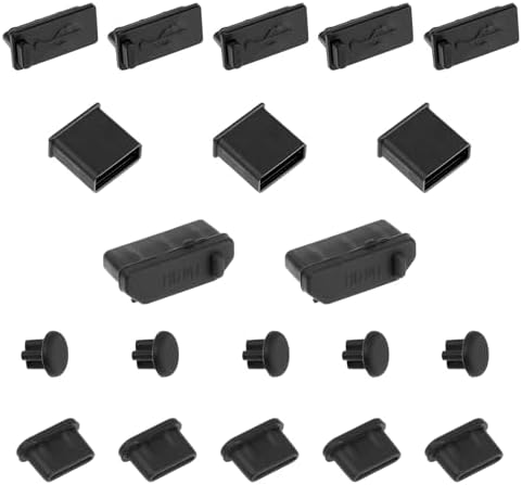 Amazon.com: 30x USB Dust Cover Port Plugs, 6 Types Silicone USB Cap ...