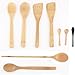 Amazon.com: 8 Piece Bamboo Cooking Utensil Set 4 Spoons, 2 Turners and ...
