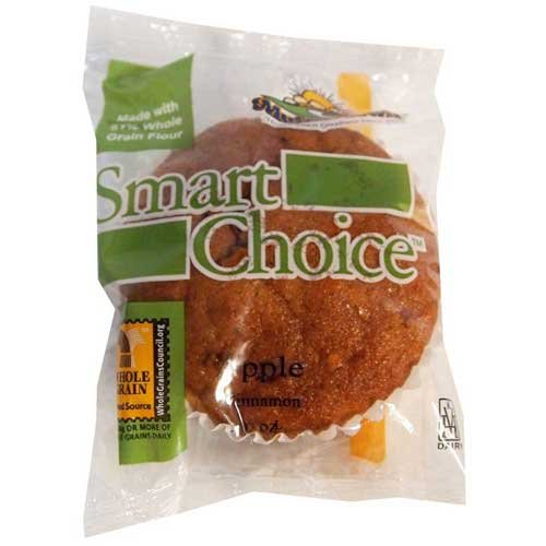 Amazon.com: Smart Choice 2 Grain Equival Apple Cinnamon Muffin, 3.1 ...