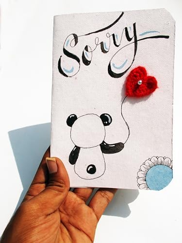 SKAISTA Handwritten Sorry Card Handmade With Panda Holding Handknitted ...