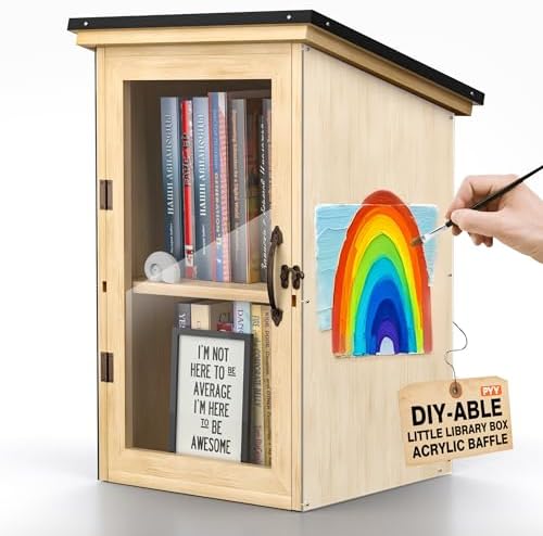 Amazon.com: PYY Little Library Box Outdoor - Wooden Free Library ...