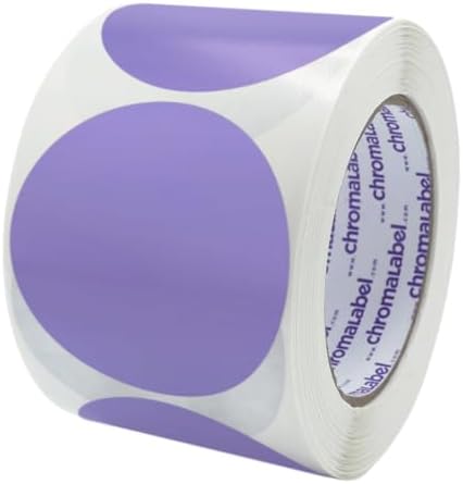 Amazon.com : ChromaLabel 3 Inch Round Label Permanent Color Code Dot ...