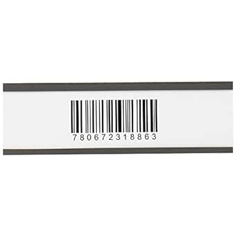Aviditi 2 x 6 Inch Magnetic C-Channel Label Holder with Paper Inserts ...