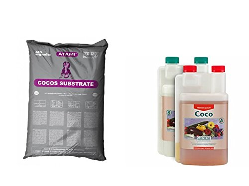 atami bcuzz coco substrate 50 litre bag & canna coco a+b 1 litre ...
