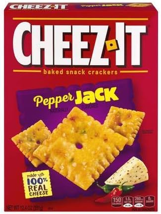 Amazon.com: Baked Snack Crackers Pepper Jack (Pack of 2) : Grocery ...