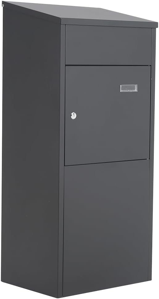 INMOZATA Extra Large Parcel Box Outdoor Wall Mountable Weatherproof ...