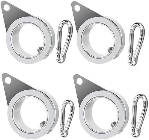 Amazon.com : BONWIN 1" Flag Pole Rings, 2 Pcs Anti Wrap Flag Pole Clips ...