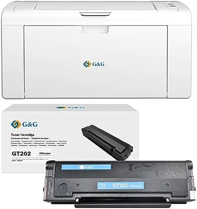G&G P2022W Compact Monochrome Laser Printer, Wireless Networking, Home ...