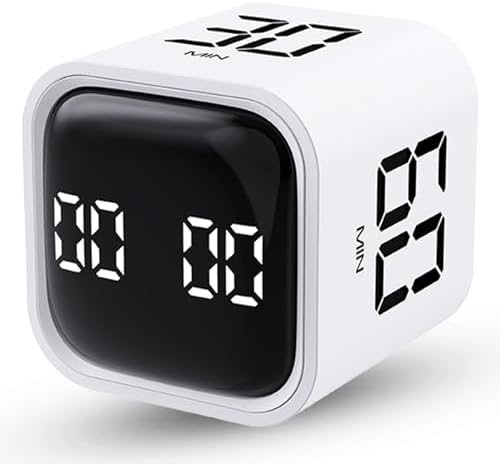 Amazon.com: 2024 Productivity Timer Flip Gravity Sensor Cube Timer Countdown & Countup,Mute ...