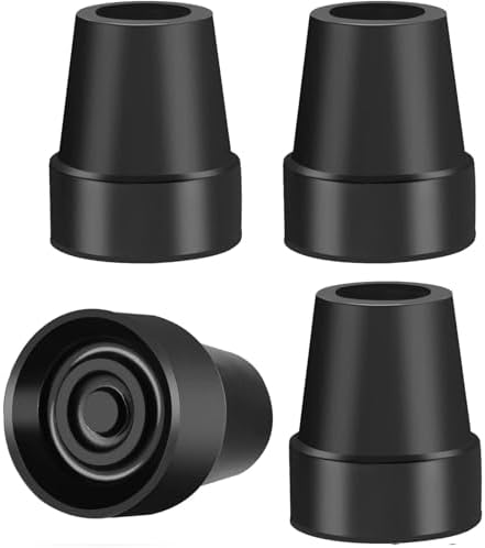Amazon.com: 4Pcs Cane Tips 3/4 Inch Heavy Duty Rubber Cane Tips, Anti ...