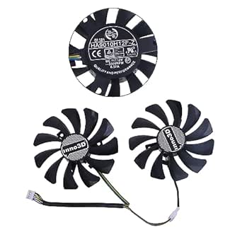 Amazon.com: Avejjbaey 2PCS Graphics Card Fans HA9010H12F-Z 85MM 4pin ...