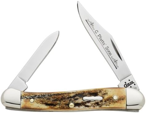 Case 06381 C. Platt's' Sons Stag Mini Copperhead Knife - Pocketknives ...