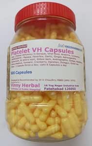 Buy Platelet DH Herbal Supplement Capsules 600 Caps Jar Online at Low ...