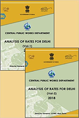 CPWD Delhi ANALYSIS of Rates (Civil Works) (in 2 Vols.) 2018: Amazon.co ...