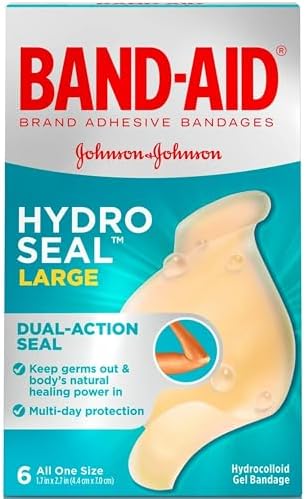 Amazon.com: BAND-AID Brand Hydro Seal Adhesive Waterproof Bandages ...