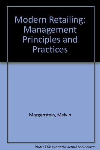 Buy Modern Retailing: Management Principles and Practices Book Online ...