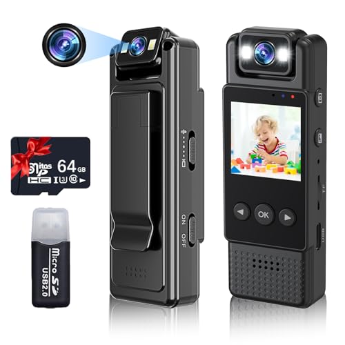BZZCAM Small Body Camera with Audio and Video Recording Wearable 1080P ...