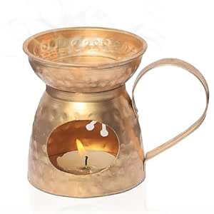 Pure Source India Brass Aroma Burner/Candle Burner/Oil Diffuser/Dhoop ...