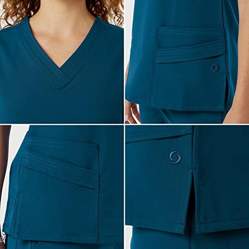 Amazon.com: SPECTRUM UNIFORMS Wynd Women's Scrub Top Medical Uniform V ...
