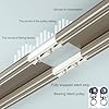 Amazon.com: YXHOMME Double Row Ceiling Curtain Track - Ceiling Mounted Curtain Double Rails for ...