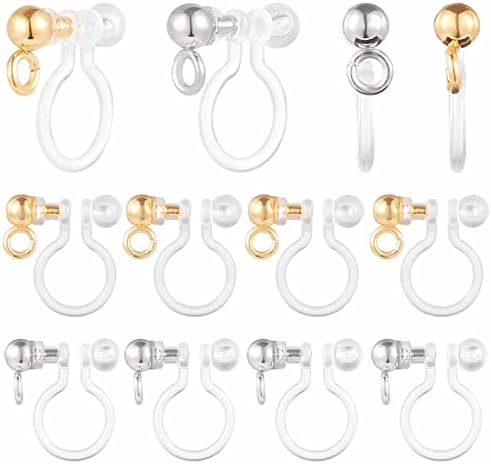 Amazon.com: SUNNYCLUE 1 Box 40Pcs 2 Colors Clip on Earring Converter ...