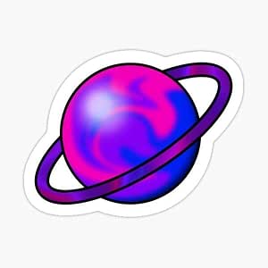 Amazon.com - Bisexual LGBTQ Pride Planet Sticker | Vinyl | Decal for ...